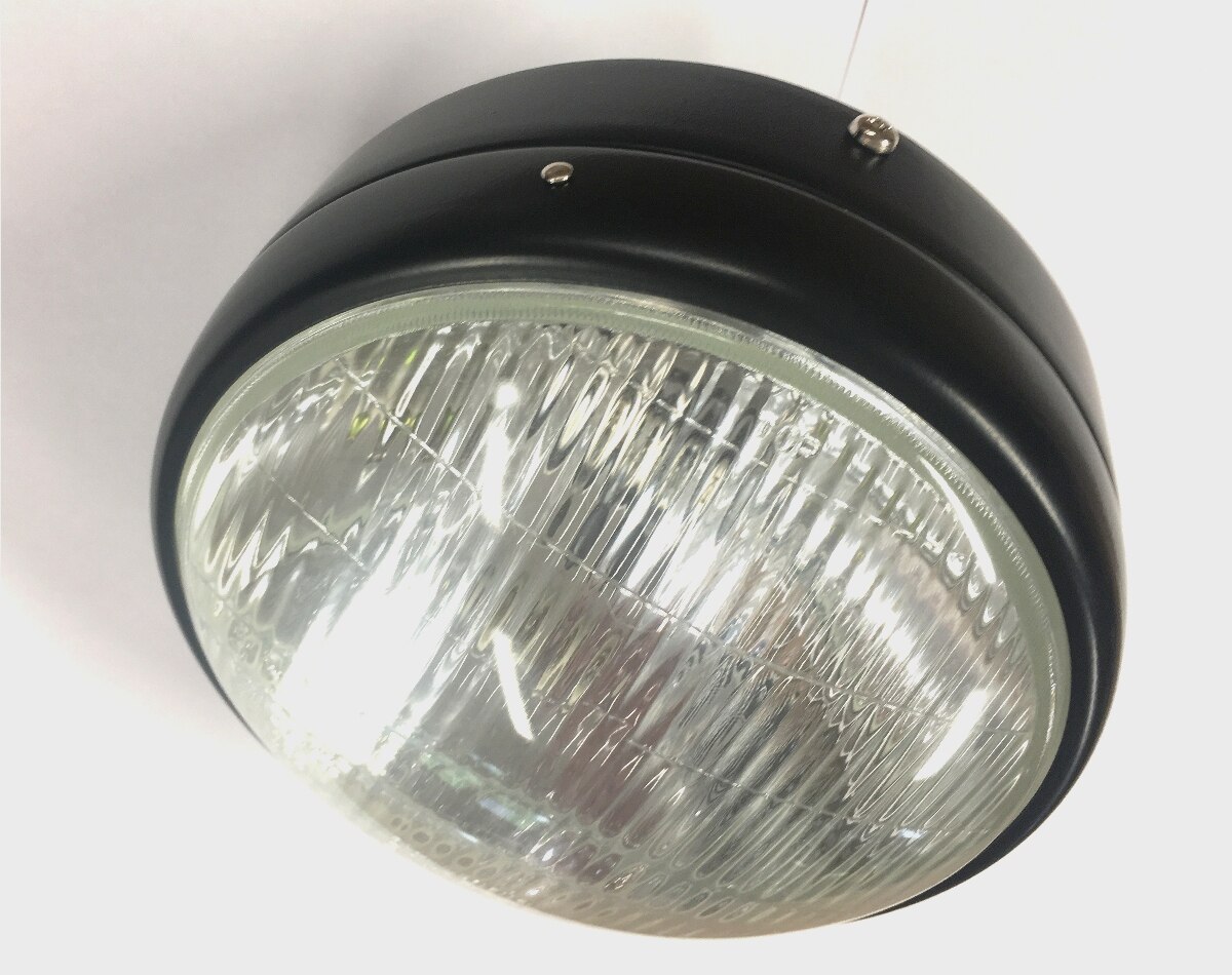 HEAD LAMP ASSY WITH BULB AND RIMS, STEALTH BLACK