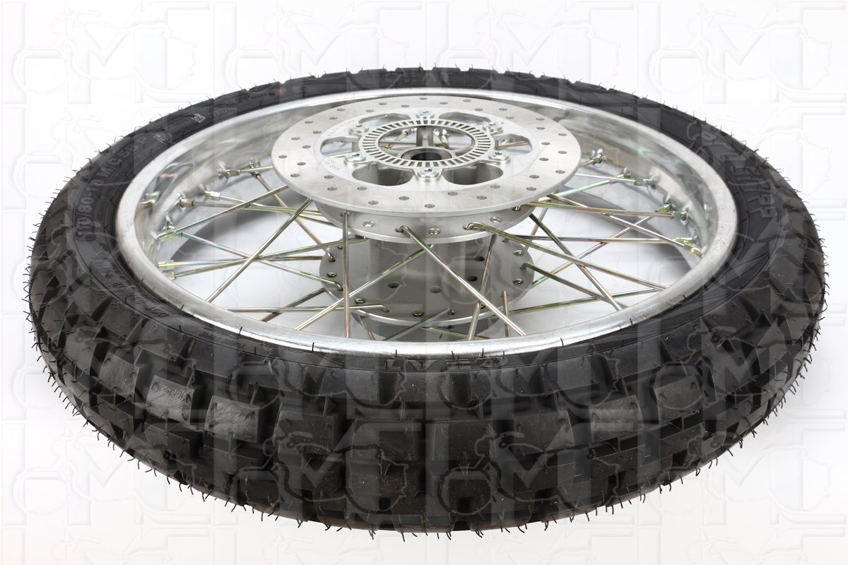 REAR WHEEL ASSEMBLY with disc and tyre