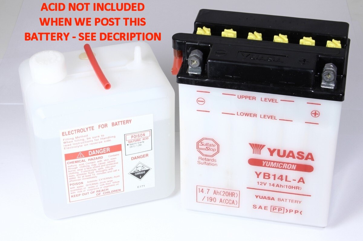 BATTERY 12V, 132 x 90 x 168mm, ALL ELECTRA X & EFI MODELS, *YUASA*