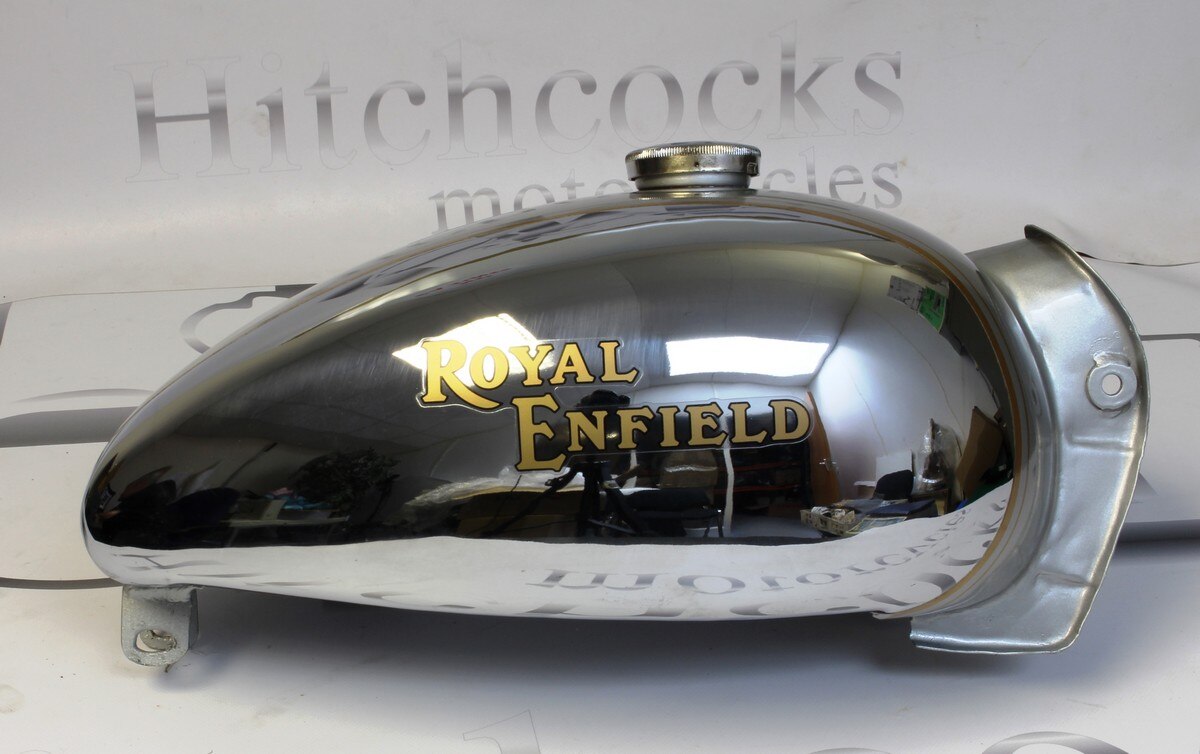 PETROL TANK, CHROME/SILVER (STD SIZE)