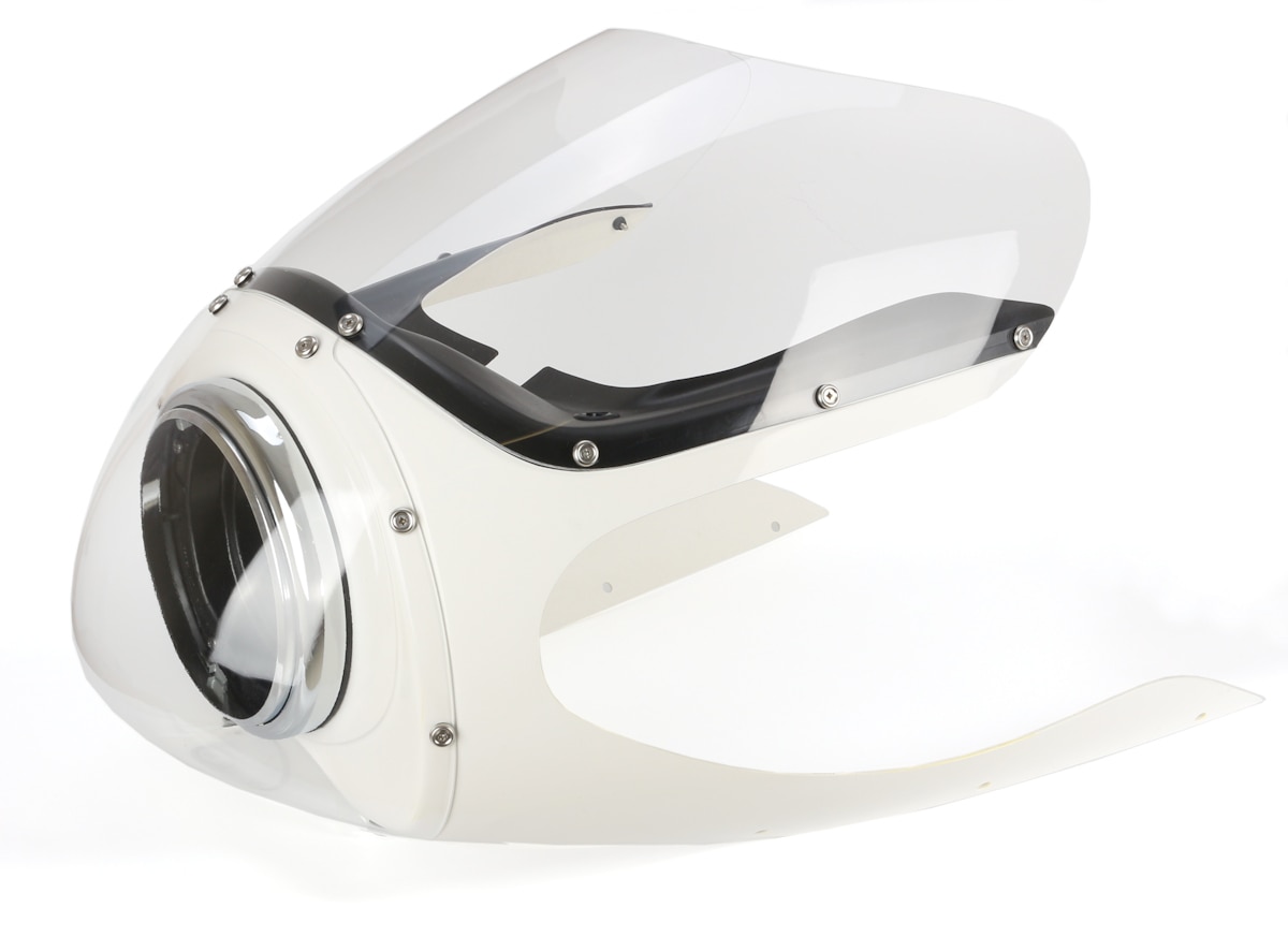 TOP FAIRING WITH FIXINGS, WHITE 650 Continental GT + 650 Interceptor