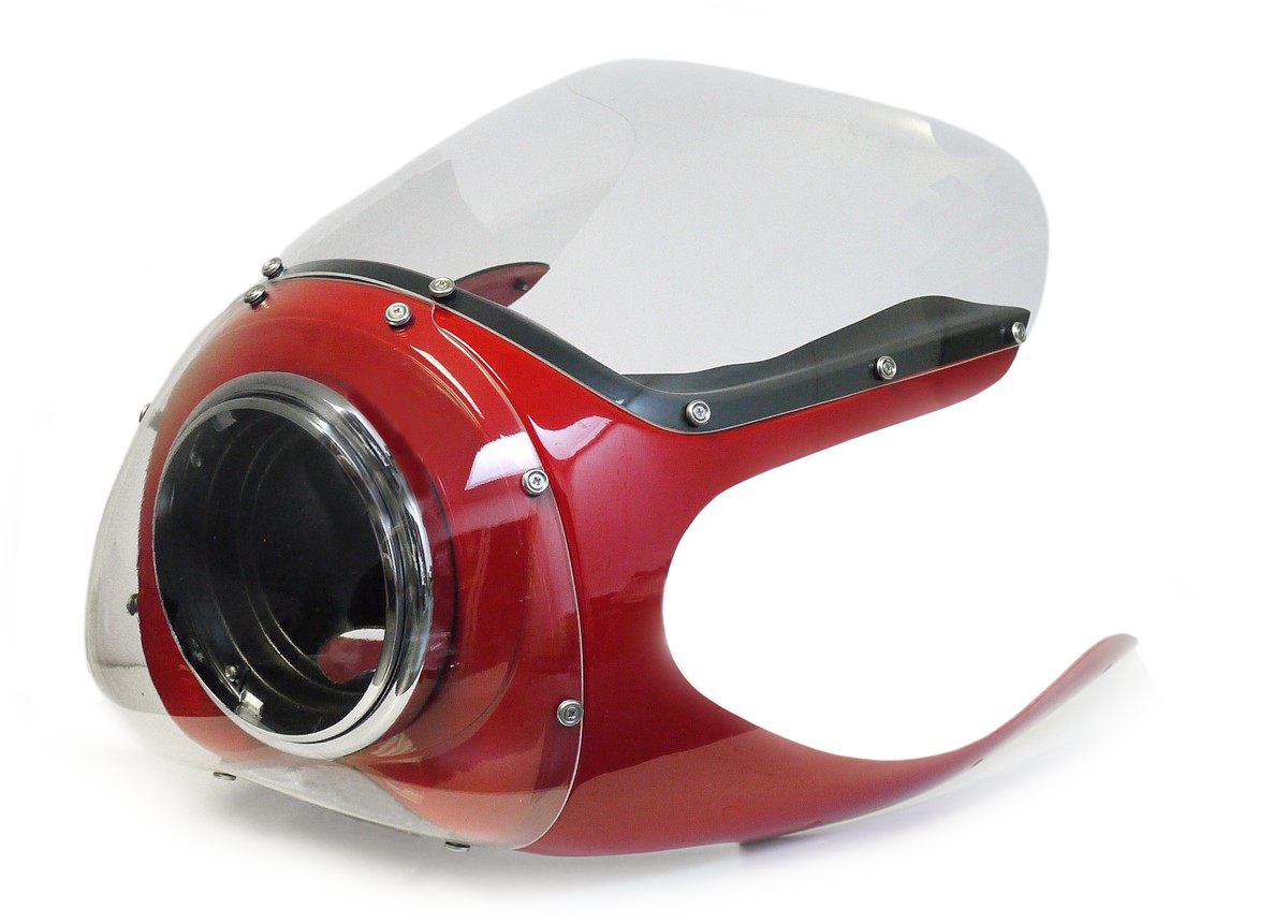 TOP FAIRING WITH FIXINGS, RED 650 Continental GT + 650 Interceptor