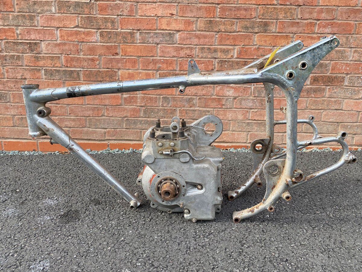 1955 TRAILBLAZER FRAME (CONDITION 3/10) WITH CRANKCASES AND CRANK ...