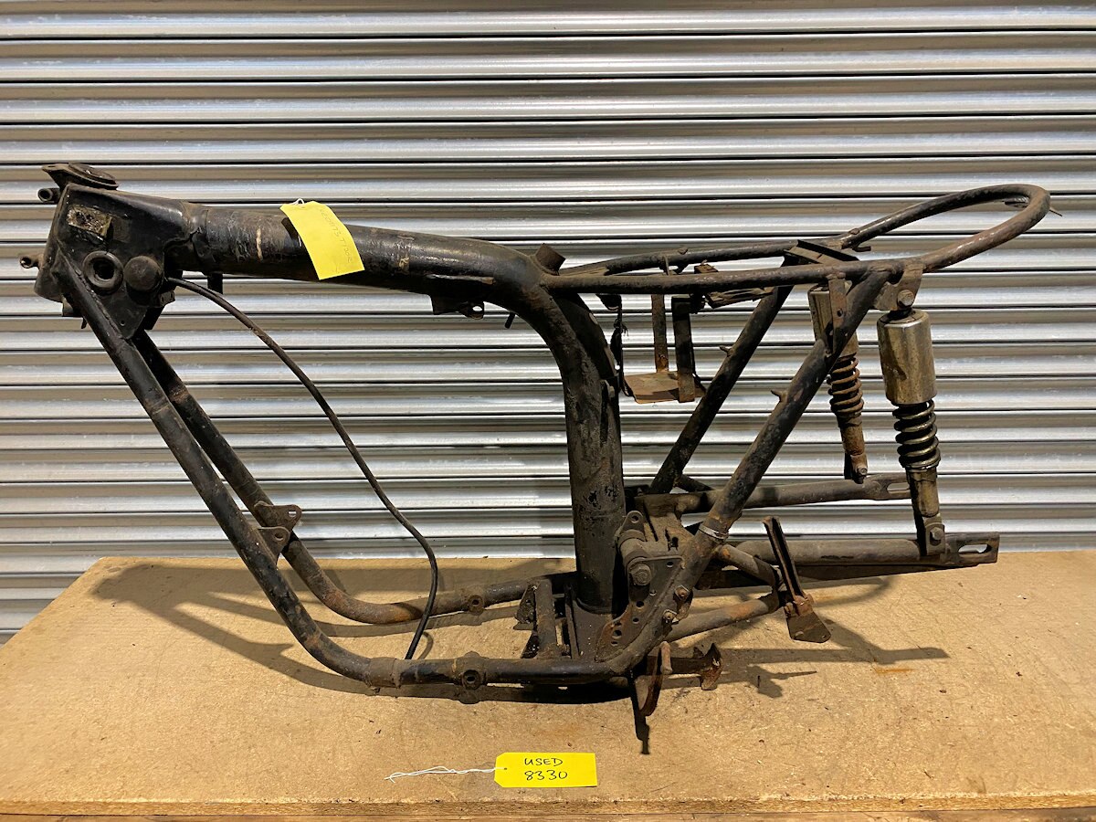 **USED** FRAME AND SWINGING ARM TRIUMPH OIF T120R 1970 FRAME NUMBER ...