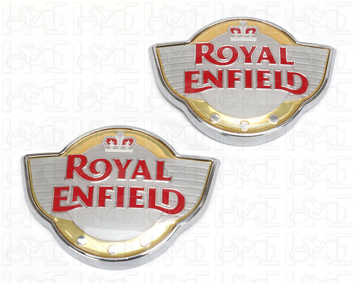 TANK BADGE KIT, (Gold/Red) SELF ADHESIVE